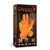 Grippaz Orange Semi-Disposable Nitrile Gloves - Gloves.co.uk