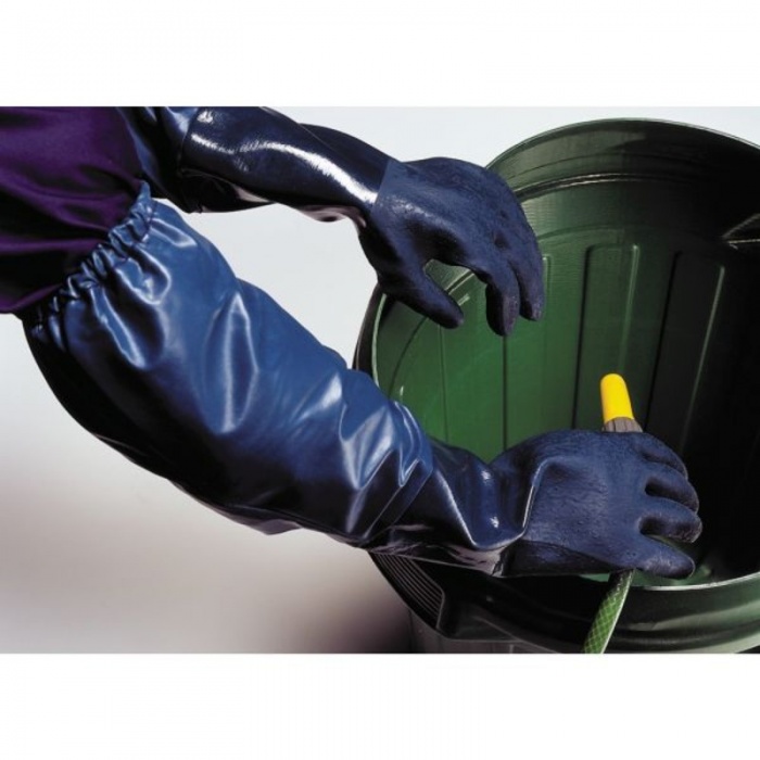 Polyco Long John PVC Coated Gauntlets 3413 - Gloves.co.uk