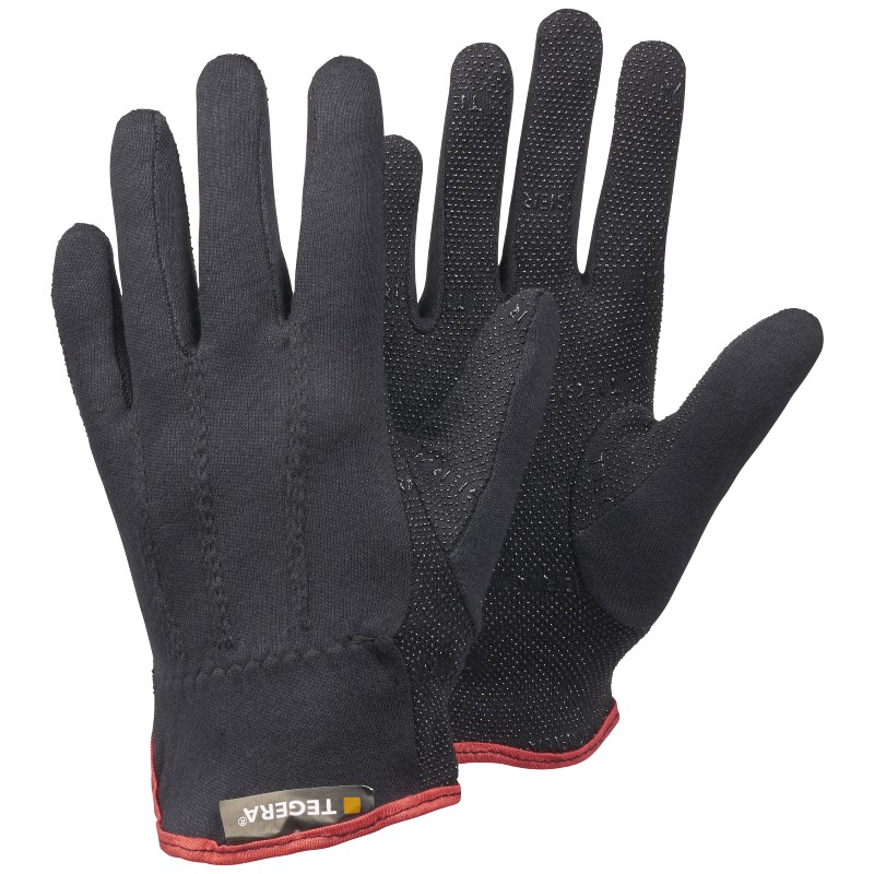 Black cotton work gloves store