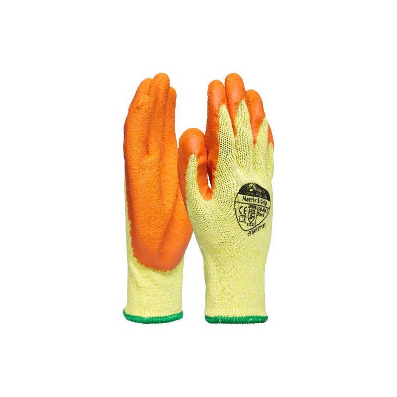 Polyco Matrix S Grip Orange Work Gloves 500-MAT - Gloves.co.uk