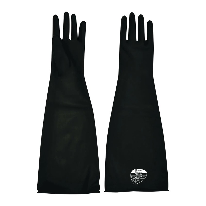 Shield GI/104 Long Heavy-Duty Rubber Gauntlets - Gloves.co.uk