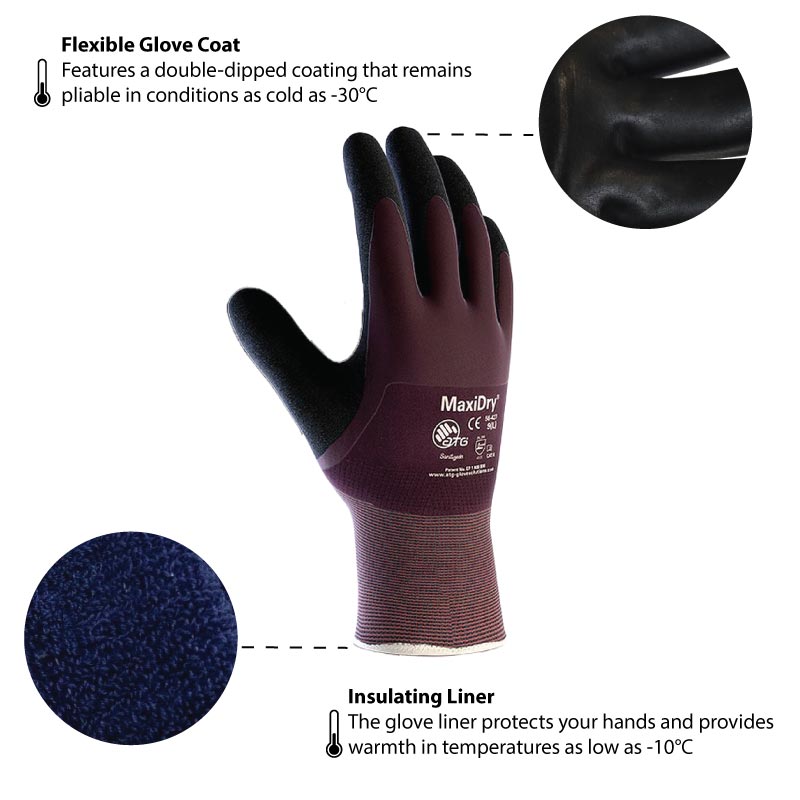 MaxiDry Zero Thermal Waterproof Gloves 56-451 - Gloves.co.uk