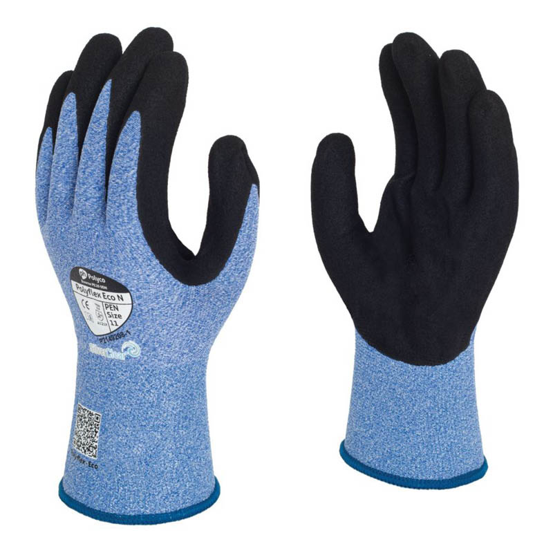 Polyco Polyflex Eco Abrasion Nitrile Gloves - Gloves.co.uk