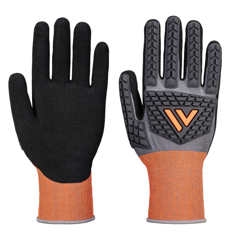 Portwest CT46 Impact Gloves (GY/BLK) - Gloves.co.uk