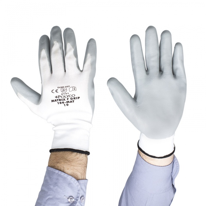 Polyco Matrix S Grip Orange Work Gloves 500-MAT - Gloves.co.uk